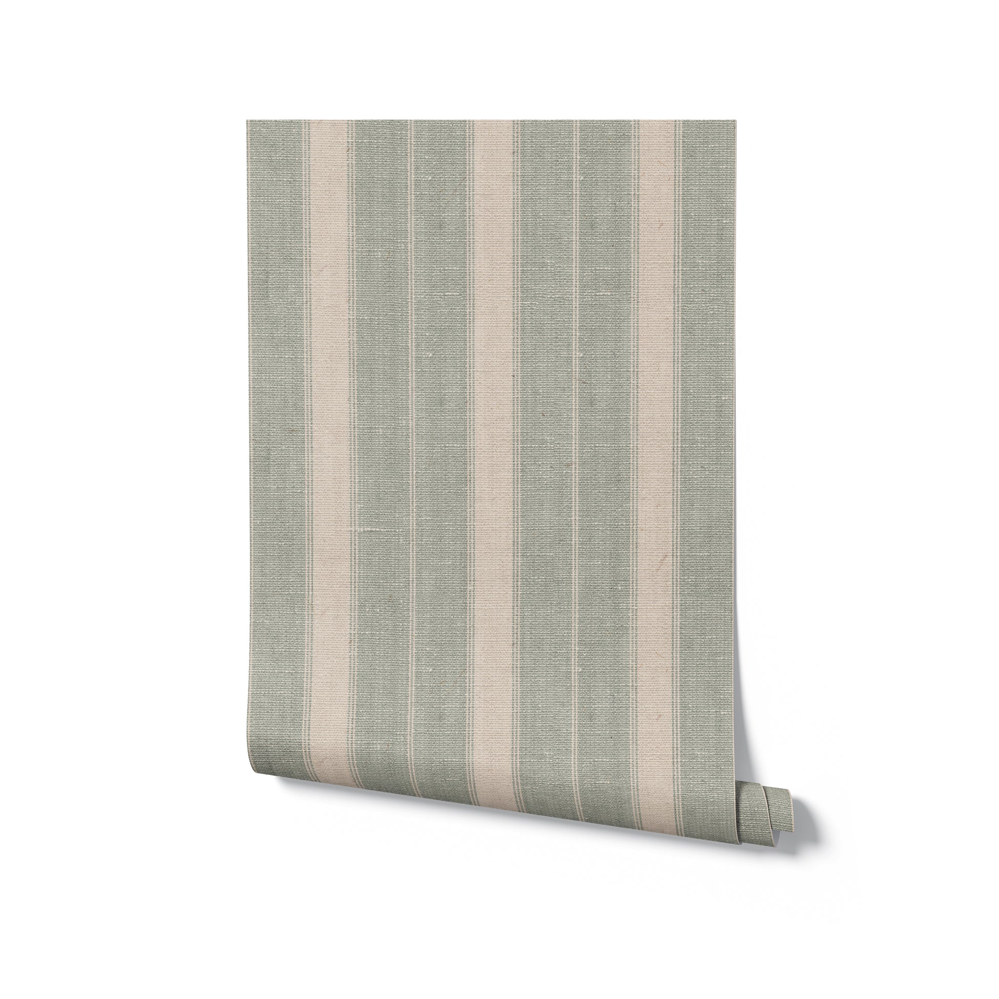 Burlap Striped Wallpaper – Timberlea Interiors