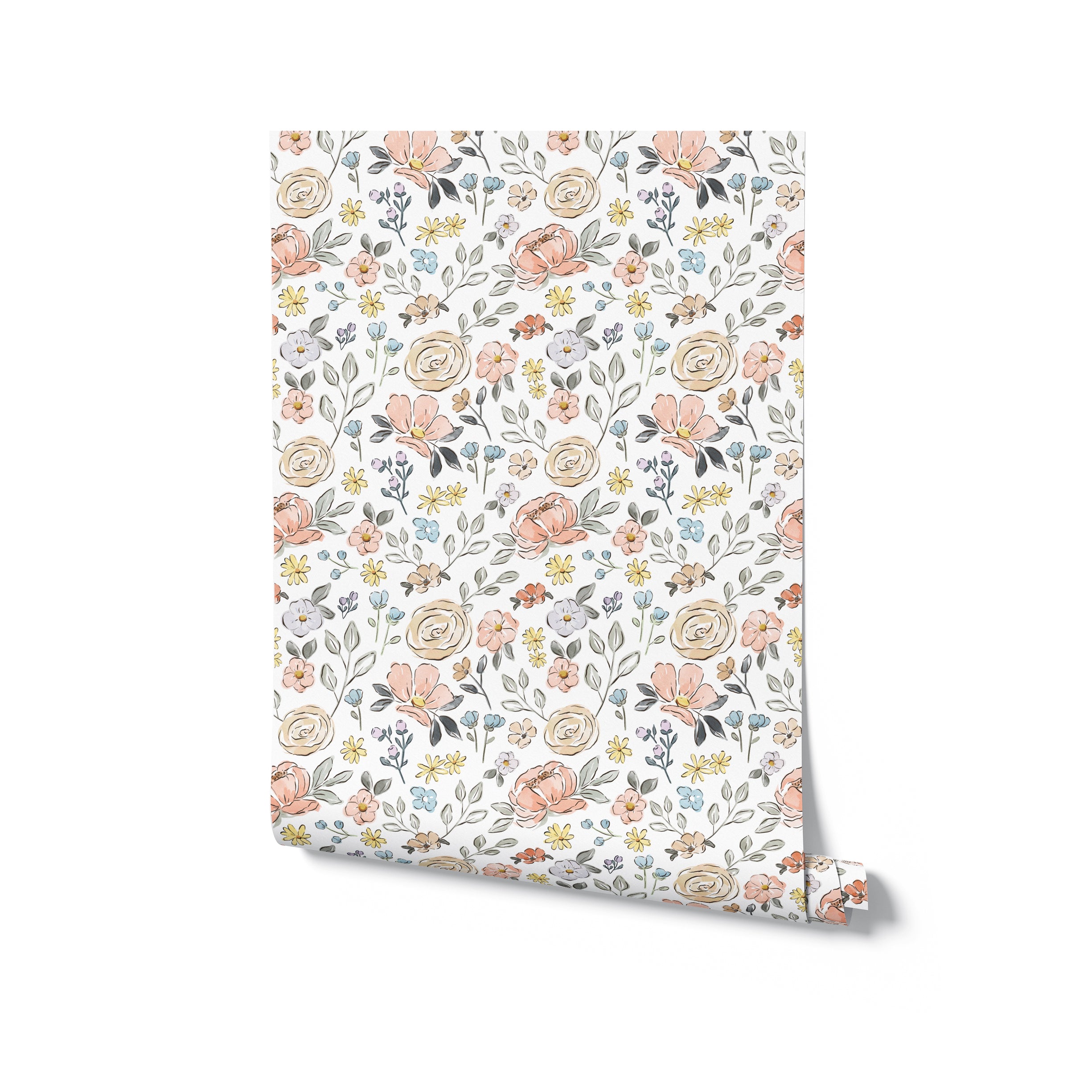 Nursery Blooming Wallpaper – Timberlea Interiors