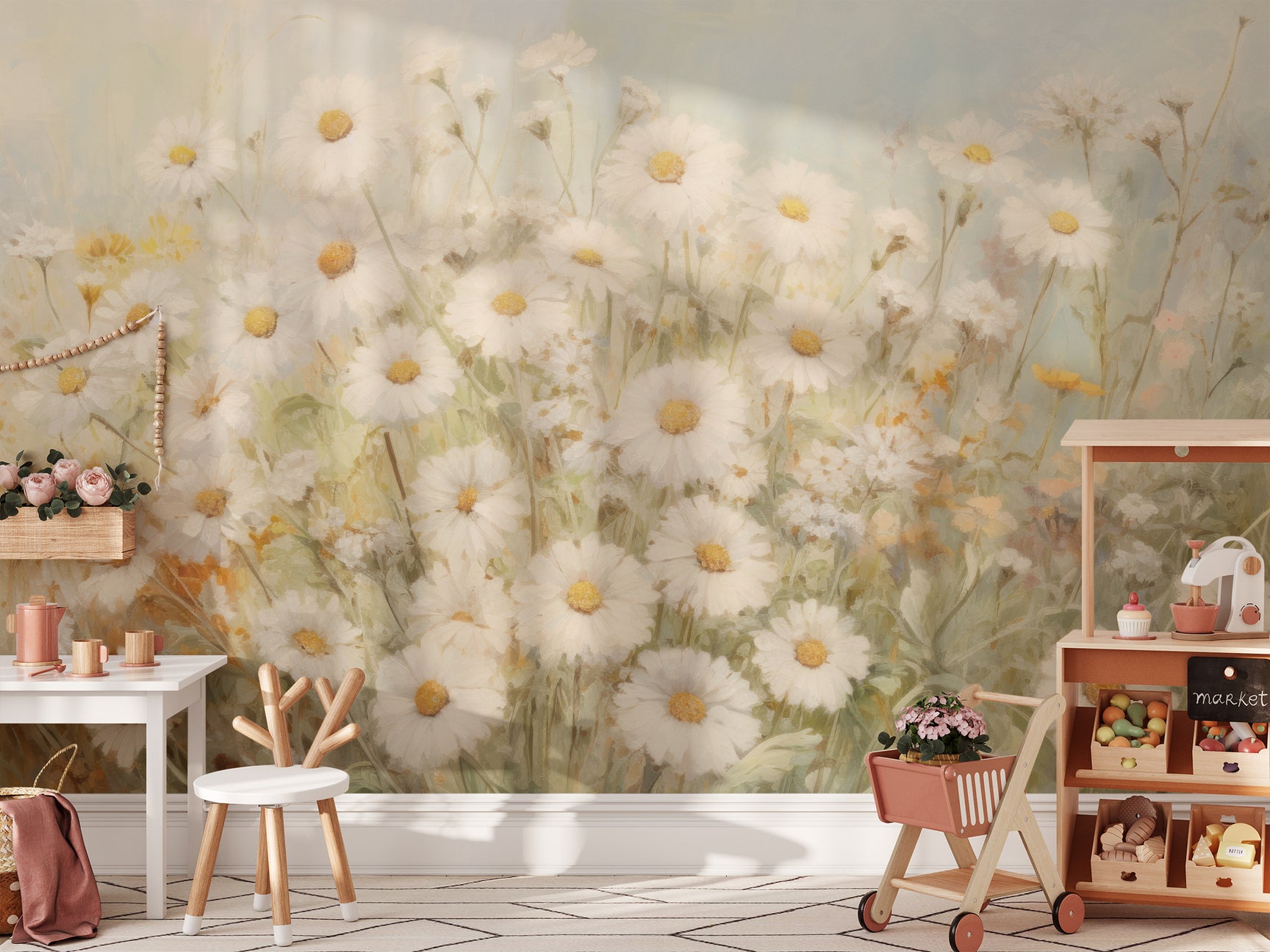 Daisy Field Mural – Timberlea Interiors