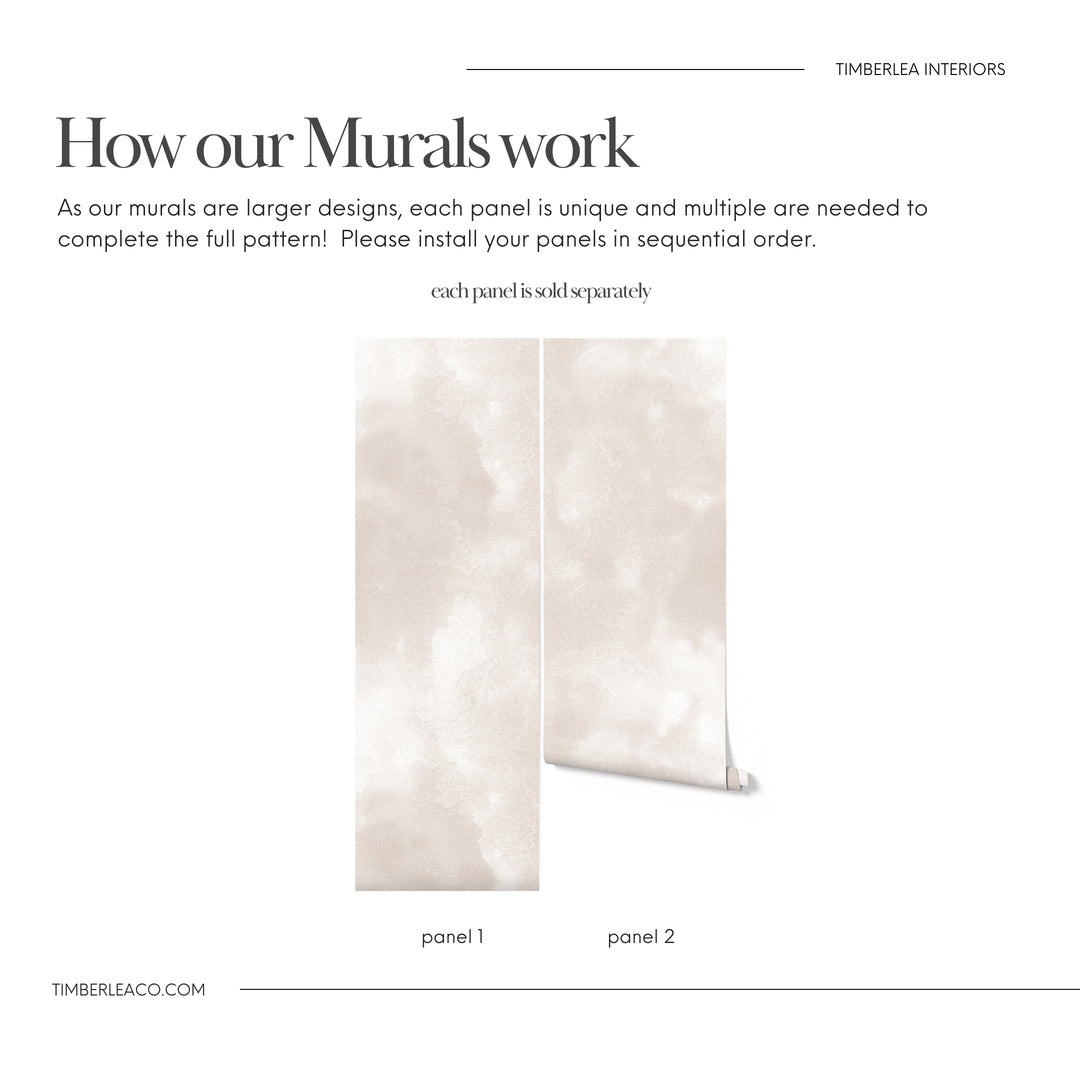 Neutral Cloud Wallpaper – Timberlea Interiors