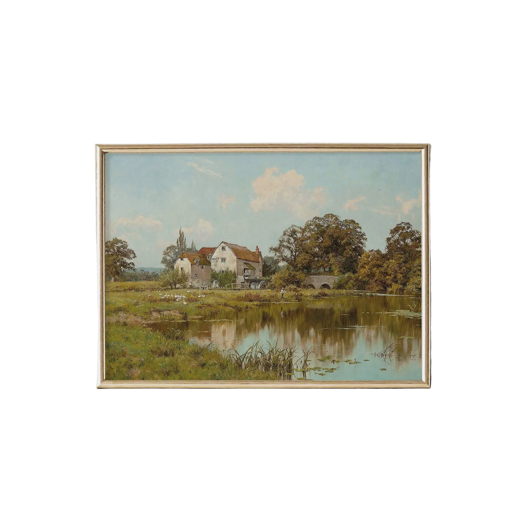 The Old Watermill - Vintage Art Print – Timberlea Interiors