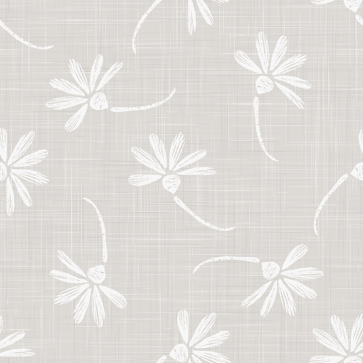 French Linen Floral Wallpaper – Timberlea Interiors