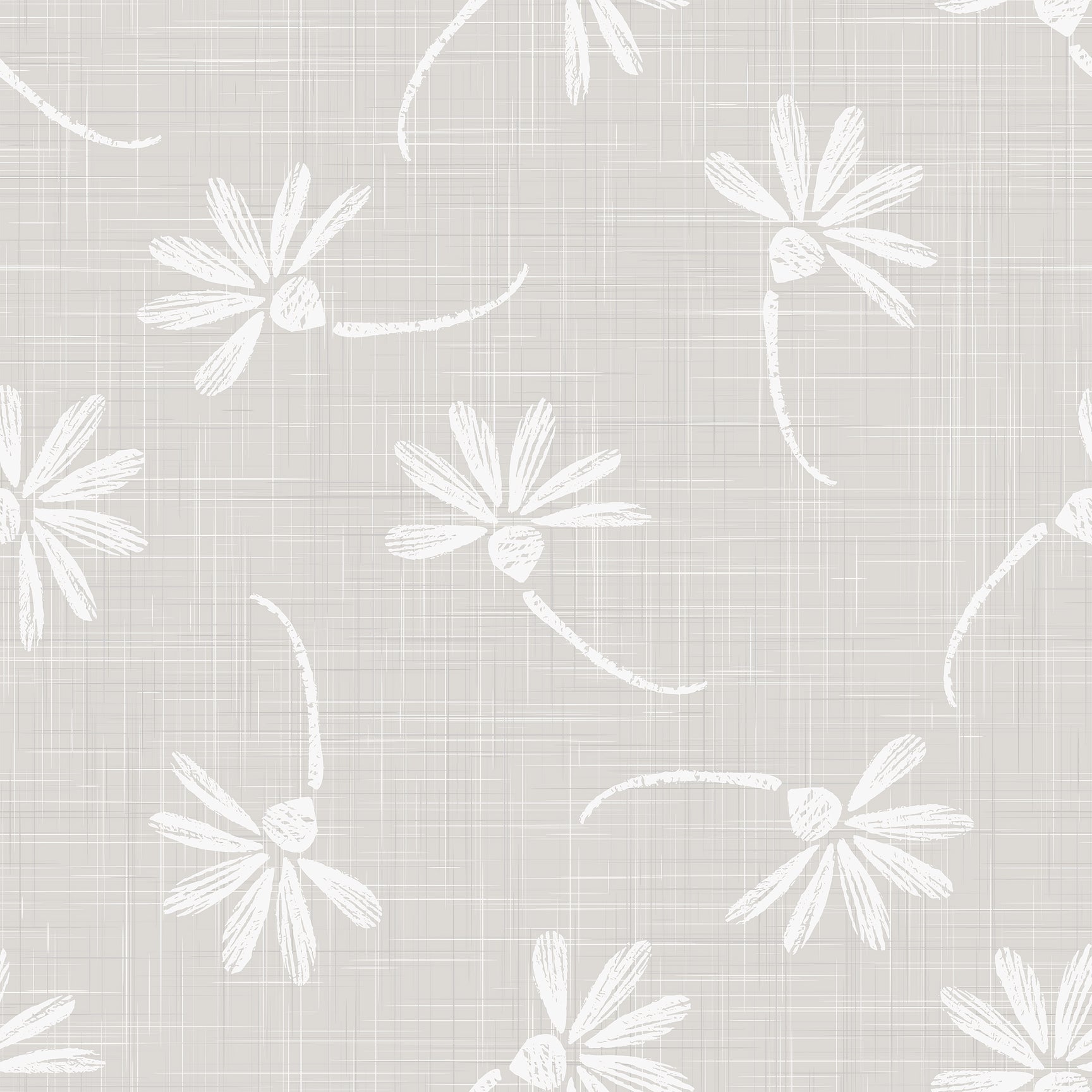 French Linen Floral Wallpaper – Timberlea Interiors