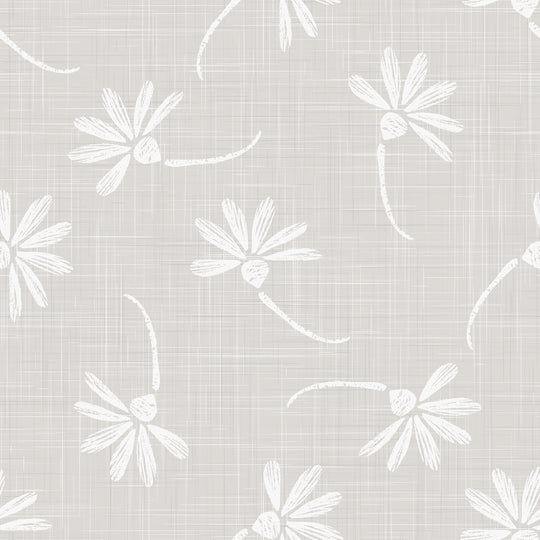 French Linen Floral Wallpaper – Timberlea Interiors