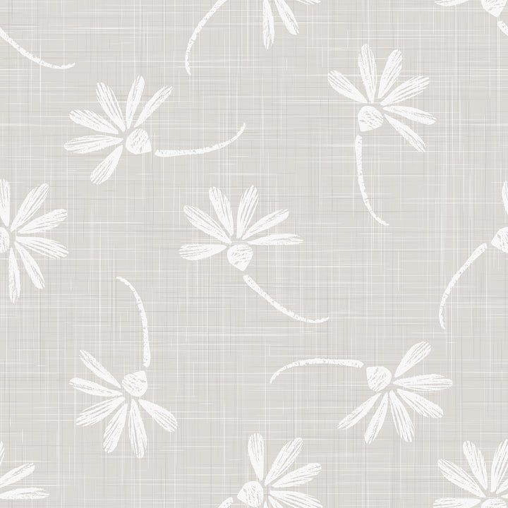 French Linen Floral Wallpaper – Timberlea Interiors