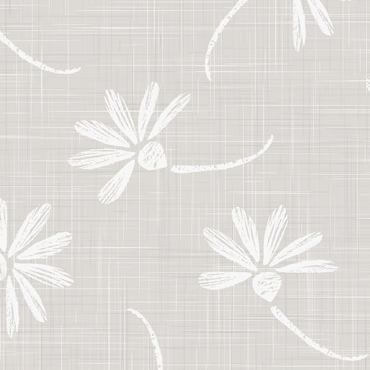 French Linen Floral Wallpaper – Timberlea Interiors