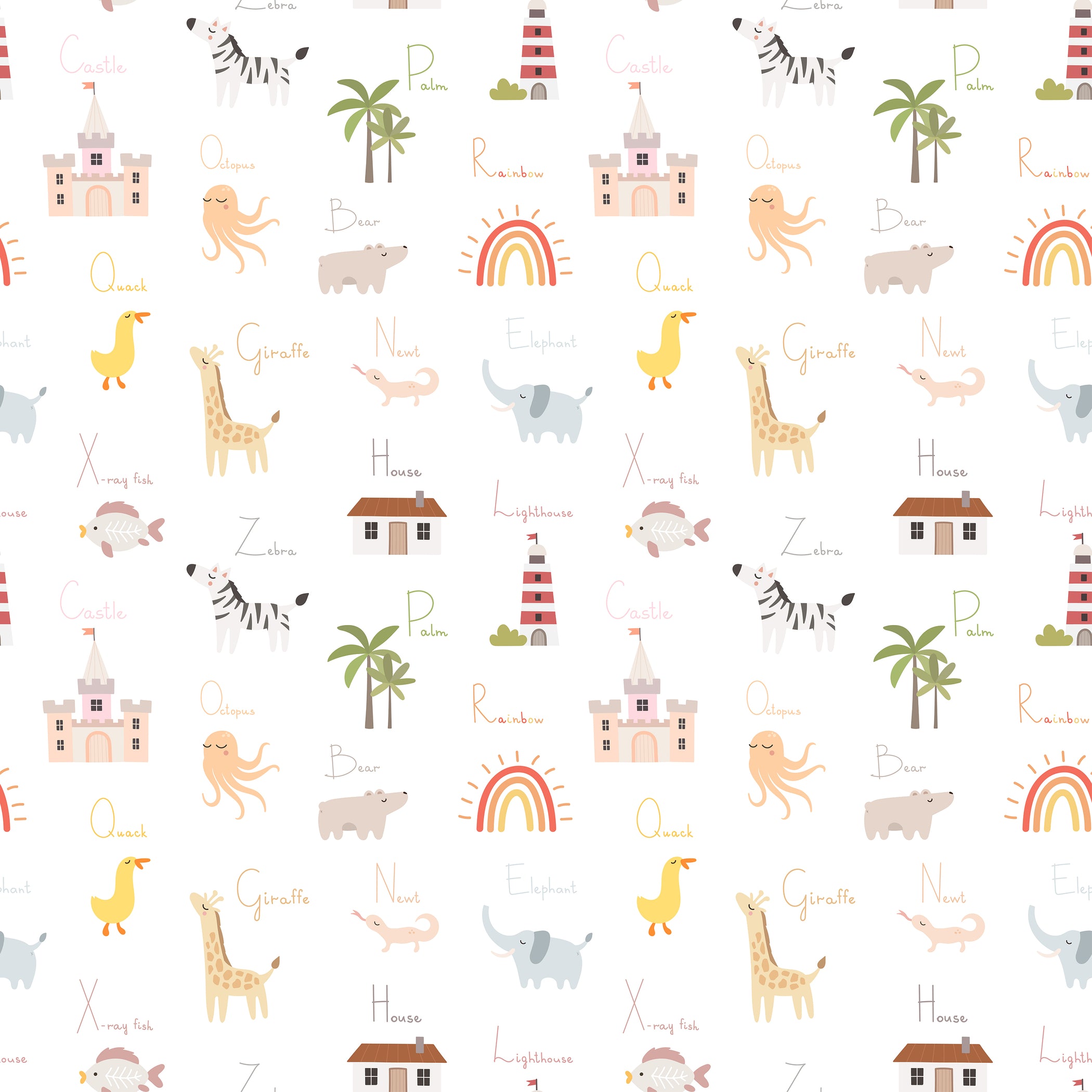 Alphabet Adventure Wallpaper – Timberlea Interiors