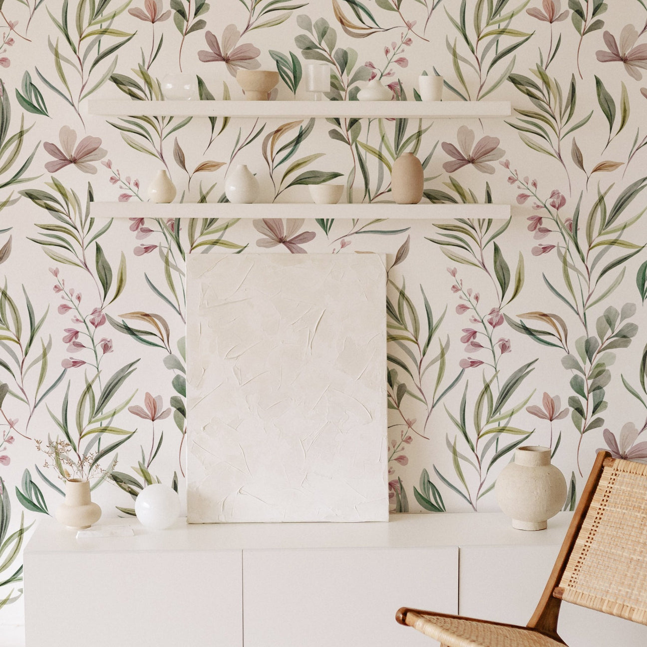 Botanical Floral Wallpaper – Timberlea Interiors