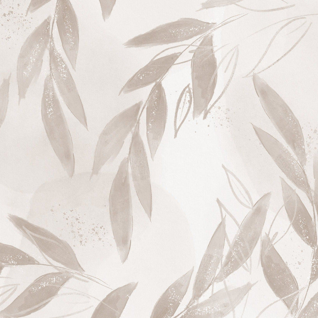 Shimmering Beige Floral Wallpaper – Timberlea Interiors