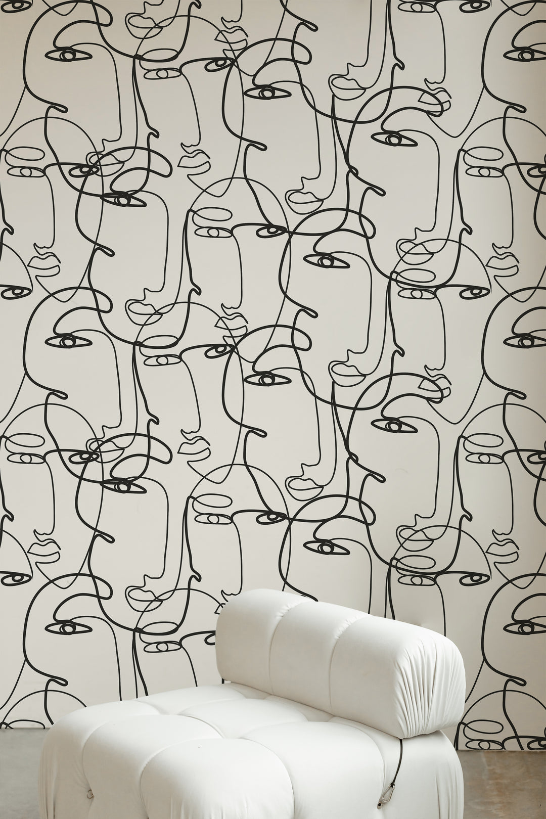 Minimalist Faces Wallpaper – Timberlea Interiors